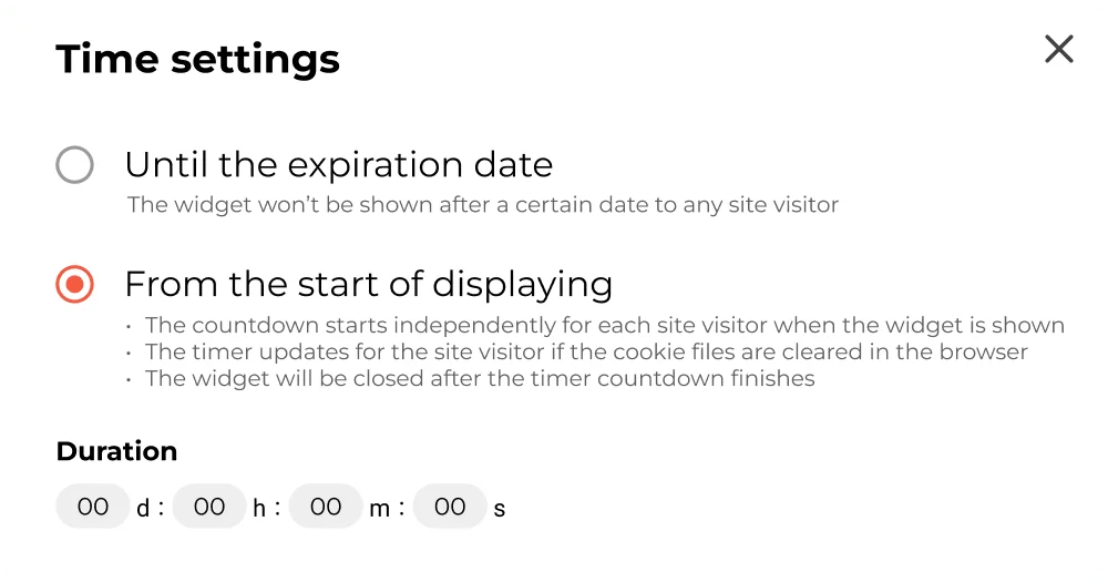 Relative Countdown Timer: New Claspo Feature — Claspo.io